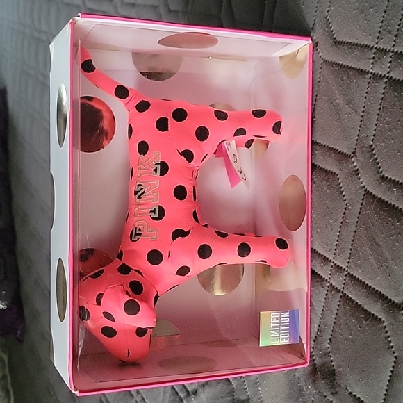 PINK Victoria's Secret | Other | Limited Edition Pink Plush Mini Dog ...